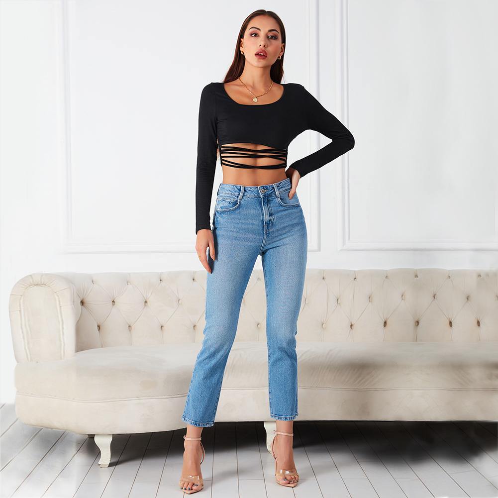 Long Sleeve Cut Top – Aesvs