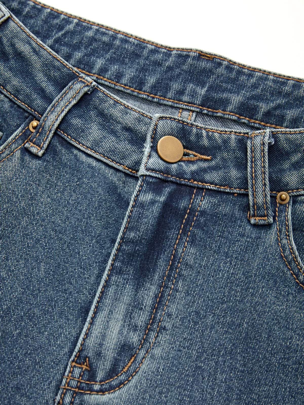 Panel Striped Vintage Flare Jeans – Aesvs
