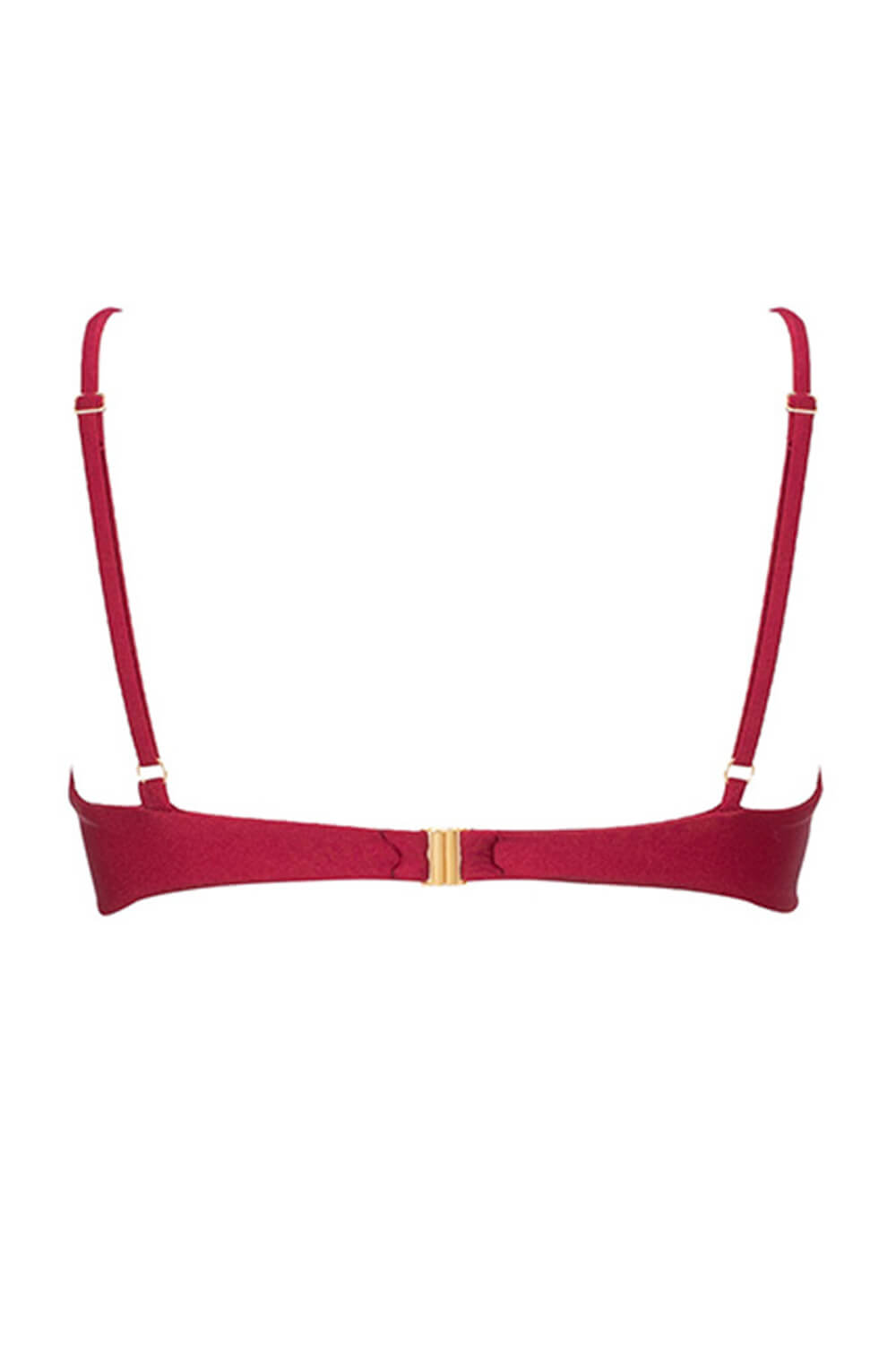 Drawstring Bralette Lace Up Tie Side Bikini Set - Red – Aesvs